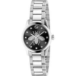 Gucci YA1265024 G-Timeless Damenuhr mit schwarzem Zifferblatt