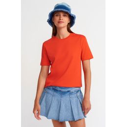 Damen Baumwoll Rundhals T-Shirt