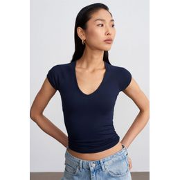 Slim Fit Crop-Jersey-Top