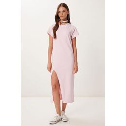 Slim Fit Midi-Kleid mit Seitenschlitz