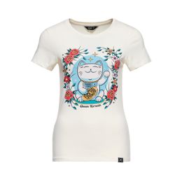 Queen Kerosin Damen T-Shirt Lucky Cat