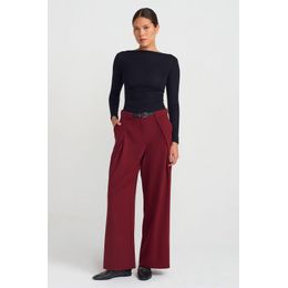 Frauen weite Crepe-Hose mit G&uuml;rtel
