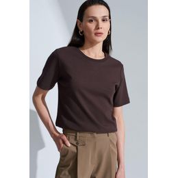 Damen Baumwolle Rundhals T-Shirt