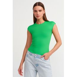 Damen Slim Fit Rundhalsausschnitt T-Shirt