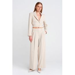 Hochtaillierte weite Krepp-Hose mit G&uuml;rtel