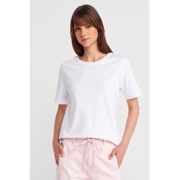 Damen Baumwoll Rundhals T-Shirt