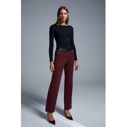 Damen Kunstleder Gerade Hose