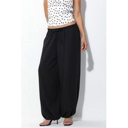 Weite Woven-Hosen mit Kordelzugbund