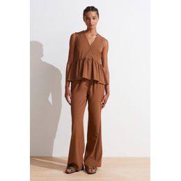 Damen Jersey-Hosen mit weitem Bein