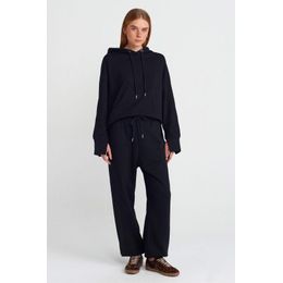 Damen Fleece-Jogginghose mit weitem Bein