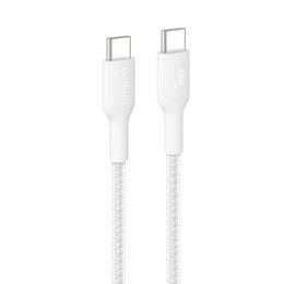 Belkin USB-Kabel "BoostCharge Pro USB-C / USB-C geflochten 240 W", wei&szlig;, 200cmcm, Kabel