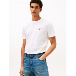 T-Shirt Tommy Hilfiger "BRAND LOVE SMALL HILFIGER", Jungen, Gr. XL, wei&szlig;, Single Jersey, Obermaterial: 100% Baumwolle, normal normal, Rundhals, Shirts T-Shirt, normale Passform, Rundhals, aus Jersey