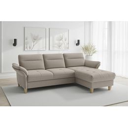 Sit & More Ecksofa SIT & MORE "Pamela", taupe, B:230cm H:90cm T:164cm, 95% Polyester 5% Polyamid, Sofas, Ecksofa