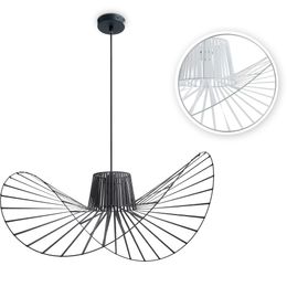 Paco Home Pendelleuchte "HUGO PD1", schwarz, 1, &Oslash; 90cm H: 194,5cm, Leuchten, mit kompatiblen Dimmer und Leuchtmittel, Pendelleuchte