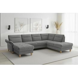 Sit & More Wohnlandschaft SIT & MORE "Pamela", anthrazit, B:292cm H:90cm T:212cm, 100% Polyester, Sofas, Wohnlandschaft