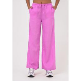 Sweathose FRESHLIONS "Livia", Damen, Gr. S, EURO-Gr&ouml;&szlig;en, pink, 100% Leinen, unifarben, lang, Hosen Sweathose, im klassischen Design