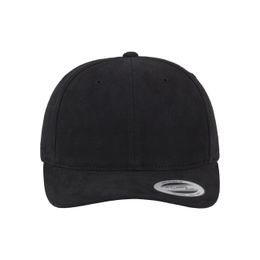 Snapback Cap Flexfit "Flexfit Unisex Brushed Cotton Twill Mid-Profile", Herren, Gr. onesize, schwarz, 100% Baumwolle, unifarben, Caps