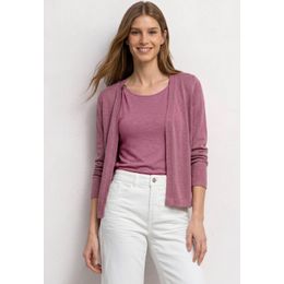 Street One Damen Cardiganschwarz clouded blush, Gr. 42, unifarben, Stoff, 60% Viskose, 40% Polyester, Strickjacken, in Unifarbe