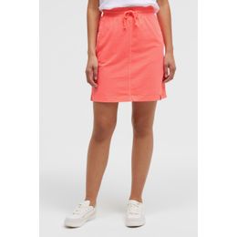 Sommerrock SOCCX, Damen, Gr. L, neon coral, Web, Material: 100% Baumwolle, unifarben, slim fit, R&ouml;cke, mit Elastikbund