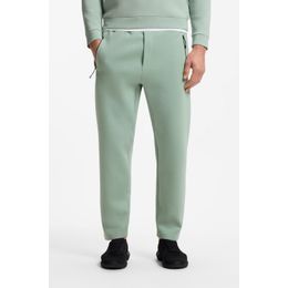 Jogginghose BOSS Green "Porsche Spirit 70 Capsule Collection", Herren, Gr. L, N-Gr, open gr&uuml;n357, Web, Obermaterial: 39% Baumwolle, 36% Modal, 17% Polyester, 8% Elasthan, unifarben, regular fit lang, Hosen Jogginghose, Premium Herrenmode Innovative Geruchskontroll-Technologie HEIQ MINT