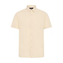 Leinenhemd INDICODE "Leinenhemd IDMonk", Herren, Gr. XL, N-Gr, beige (fog), Obermaterial: 55% Leinen LI. 45% Baumwolle CO., Hemden
