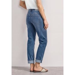 Street One Damen Comfort-fit-Jeansmid blau authentic washed, Gr. 26, unifarben, Jeans, 63% Baumwolle, 23% Polyester, 12% Viskose, 2% Elasthan, Jeans,