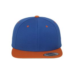 Flex Cap Flexfit "Flexfit Unisex Classic Snapback 2-Tone", Gr. onesize, royal, orange, 80% Polyacryl, 20% Wolle, unifarben, Caps