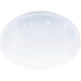 Eglo LED Deckenleuchte "POGLIOLA-S &Oslash; 31 cm, Deckenlampe, Flurlampe, K&uuml;chenlampe", wei&szlig;, 1, &Oslash; 31cm H: 5,5cm, 1 Stk., Leuchten, &Oslash;31cm, Kristalleffekt Deckenleuchte, Lampe wei&szlig;, Kinderzimmerlampe, LED Deckenleuchte