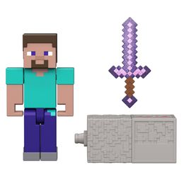 Spielfigur Mattel "Minecraft 3.25" CORE FIG Steve", bunt, Spielfiguren, KinderH:8cm, Kunststoff, H:8cm