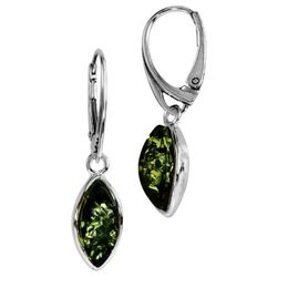 Paar Ohrh&auml;nger OSTSEE-SCHMUCK "- Classic 13 x 6 mm - Silber 925/000 - Bernstein" Gr. 33, silber (silber 925, silberfarben, wei&szlig;), Ohrringe, Damen, 33