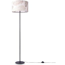 Paco Home Stehlampe "Kuba 123", schwarz, 1, &Oslash; 38cm H: 144cm, Leuchten, Wohnzimmer Stehleuchte Schlafzimmer Lampen E27 Deko Wohnzimmer Palme, Stehlampe