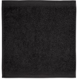 M&ouml;ve Waschlappen M&Ouml;VE "Superwuschel Seiftuch", schwarz, B:30cm L:30cm, Walkfrottier, Baumwolle, Handt&uuml;cher, mit Biesenbord&uuml;re und praktischem Kordelaufh&auml;nger