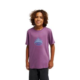 T-Shirt Quiksilver "Fishing", Jungen, Gr. 10, grape jam, Obermaterial: 70% Baumwolle, 30% Baumwolle., Shirts T-Shirt