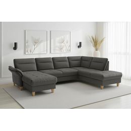 Sit & More Wohnlandschaft SIT & MORE "Pamela", anthrazit, B:292cm H:90cm T:212cm, 100% Polyester, Sofas, Wohnlandschaft
