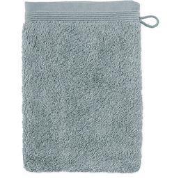 M&ouml;ve Waschhandschuh M&Ouml;VE "Superwuschel Waschhandschuh", grau (tea), B:15cm L:20cm, Walkfrottier, Baumwolle, Handt&uuml;cher, mit Biesenbord&uuml;re und praktischem Kordelaufh&auml;nger