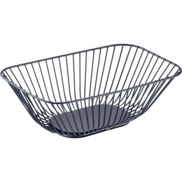 Aufbewahrungssch&uuml;ssel Westmark "Drahtkorb &raquo;Angulo&laquo;", schwarz, B:15cm H:25cm L:8cm, Stahl, Lebensmittelaufbewahrungsbeh&auml;lter, lebensmittelecht, 5 Jahre Garantie