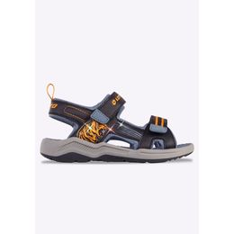 Sandale Lotto, M&auml;dchen, Gr. 25, orange (navy, orange), Synthetik, Schuhe Sandale, mit cooler Blinkfunktion