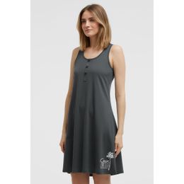 Tr&auml;gerkleid SOCCX, Damen, Gr. XL, US-Gr&ouml;&szlig;en, grau bay, Jersey, Material: 65% Polyester, 35% Baumwolle, unifarben, regular fit Midi, Rundhals, normaler Saum, Kleider Tr&auml;gerkleid, mit abgerundetem Saum