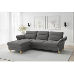 Sit & More Ecksofa SIT & MORE "Pamela", anthrazit, B:230cm H:90cm T:164cm, 100% Polyester, Sofas, Ecksofa