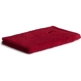 M&ouml;ve G&auml;stehandtuch M&Ouml;VE "Superwuschel G&auml;stehandtuch", ruby, B:30cm L:50cm, Walkfrottier, Baumwolle, Handt&uuml;cher, mit Biesenbord&uuml;re und praktischem Kordelaufh&auml;nger