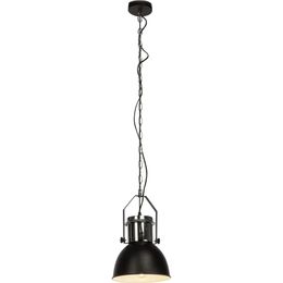 Brilliant Pendelleuchte "Salford", schwarz (schwarz, chrom), 1, &Oslash; 23cm H: 116cm, 1 Stk., Leuchten, H&auml;ngelampe 23cm schwarz/chrom, Pendelleuchte