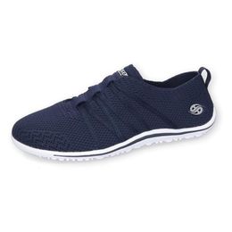 Barfu&szlig;schuh Dockers by Gerli, Damen, Gr. 36, blau (navy), Textil, Schuhe Barfu&szlig;schuh, Schlupfschuh, Sneaker, Sommerschuh in l&auml;ssiger Strick-Optik