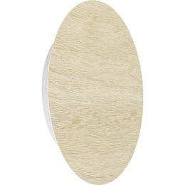 Eglo Wandleuchte "ALAMILO Wandlampe - Stahl - LED - 9,2W - IP20", beige (wei&szlig;), 1, &Oslash; 22cm, 1 Stk., Leuchten, Wandspot, indirekte Beleuchtung, Ambientelicht, Lampe, &Oslash;22 x AL3,5 cm, Wandleuchte