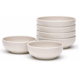 M&uuml;slischale Van Well "Malm&ouml;, Schale 15 cm, 6 St&uuml;ck", beige (taupe), H:6,5cm &Oslash;:15cm, Steingut, Sch&uuml;sseln, M&uuml;slischale, sp&uuml;lmaschinen- und mikrowellengeeignet