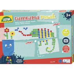 Kreativset LENA "Mosaik Set Panorama XL transparent", bunt, Kreativsets, Kinder, Kunststoff, Made in Europe