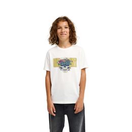 T-Shirt Quiksilver "Paradise Point Y", Jungen, Gr. 10, wei&szlig;, Obermaterial: 70% Baumwolle, 30% Baumwolle., Shirts T-Shirt
