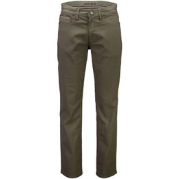 JACK'S INN 54 5-Pocket-Hose JACK&rsquo;S "5-Pocket Hosen Regular Fit", Herren, Gr. 33, L&auml;nge 32, dk olive, Obermaterial: 98% Baumwolle, 2% Elasthan, regular fit, Hosen 5-Pocket-Hose