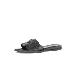 Pantolette Gabor, Damen, Gr. 37, schwarz, Kalbsleder, Schuhe Pantolette, Sommerschuh mit dezentem Blockabsatz