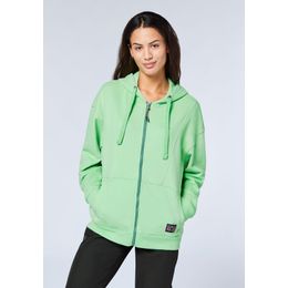 Kapuzensweatjacke Chiemsee, Damen, Gr. S (34/36), meadow, 88% Baumwolle, 12% Polyester, Sweatjacken