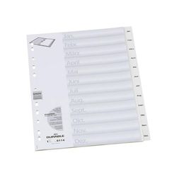Durable Register Jan - Dez, A4, 12-teilig